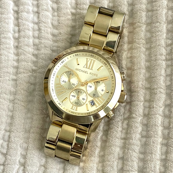 Michael Kors | Accessories | Michael Kors Gold Bradshaw Watch | Poshmark